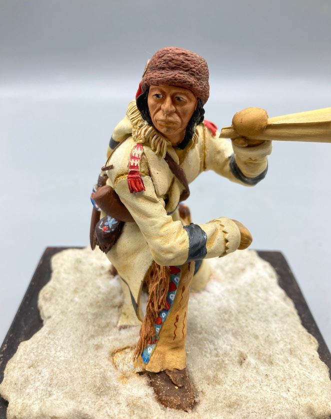 INDIAN Pedestrian - high quality painting figurines et collections