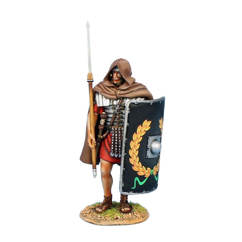 Imperial Roman Legionary Standing with Cloak - Legio XV Apollinaris